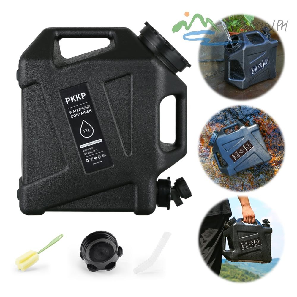12L Portable Water Tank with Spigot Drinking Water Bucket Large ...