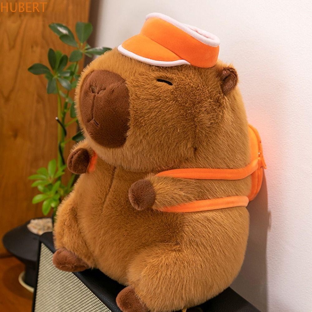 HUBERT Basketball Capybara Plush Toy, PP Cotton Soft Capybara Plush ...
