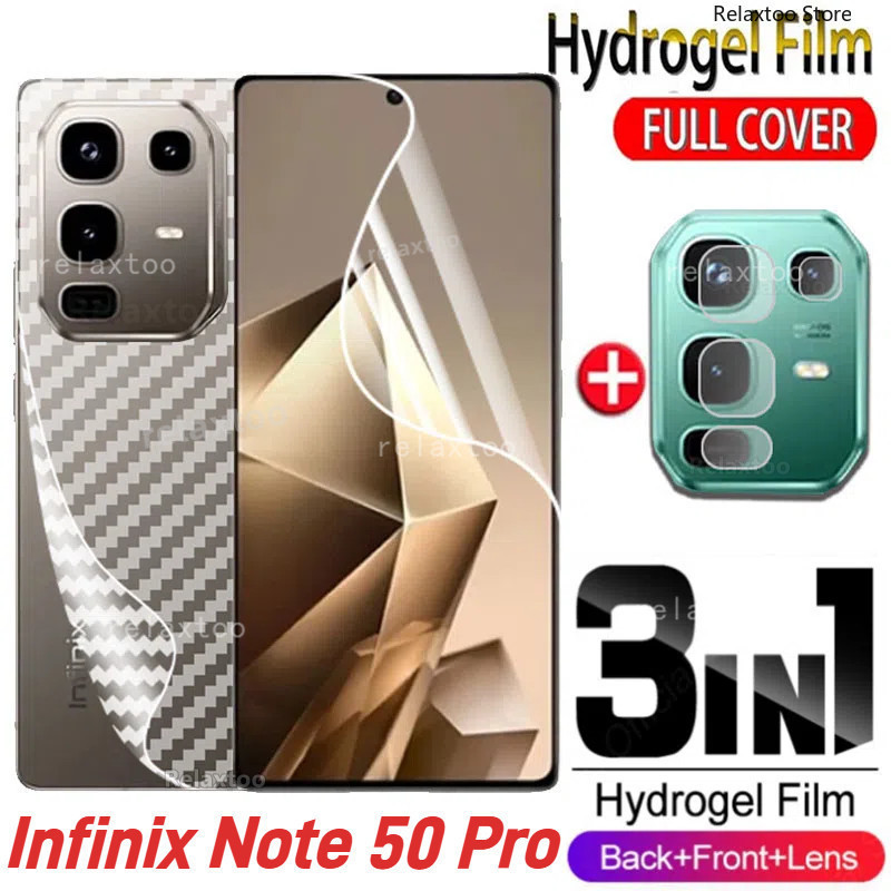 3IN1 Front Back Hydrogel Soft Film For Infinix Note50 Note 50 Pro Plus ...
