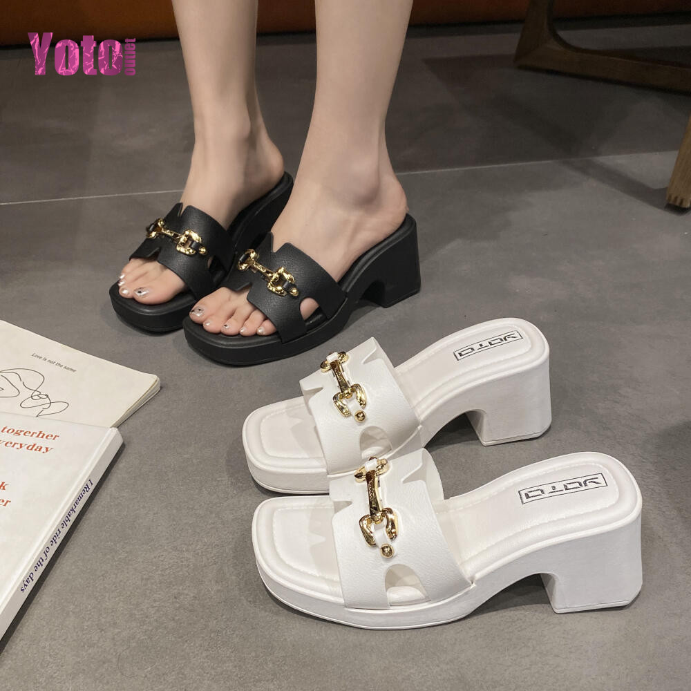 YOTO Women Slip On Slippers For Casual with rubber material (Add +1 ...