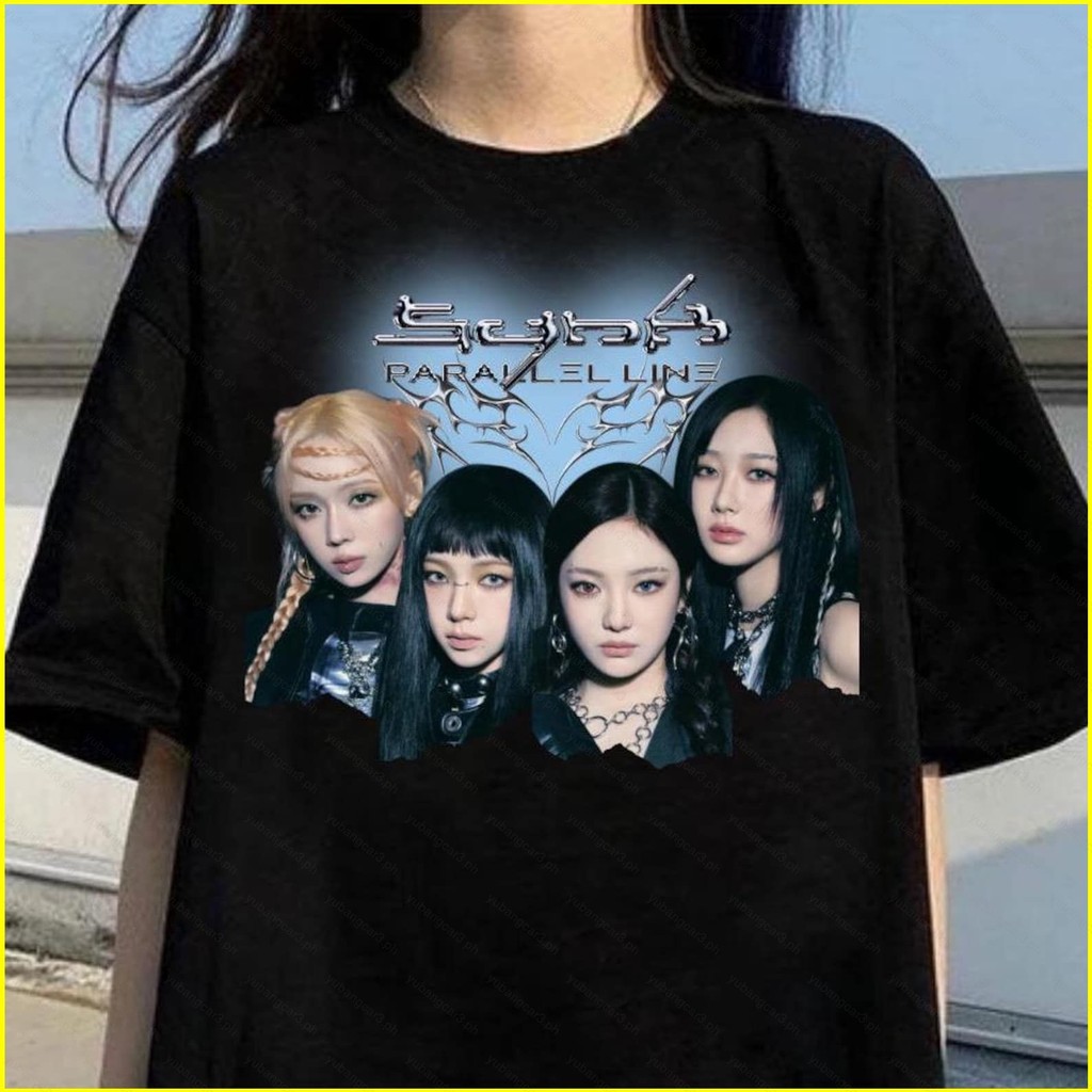 YB3 Aespa Whiplash Retro Album T-shirt Kpop Parallel Line Tour Ningning ...