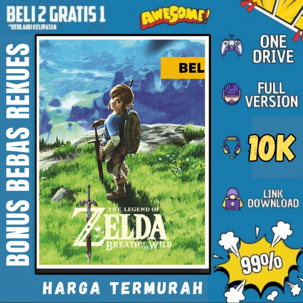 THE LEGEND OF ZELDA BREATH OF THE WILD - PC GAME - LAPTOP GAME - PC ...