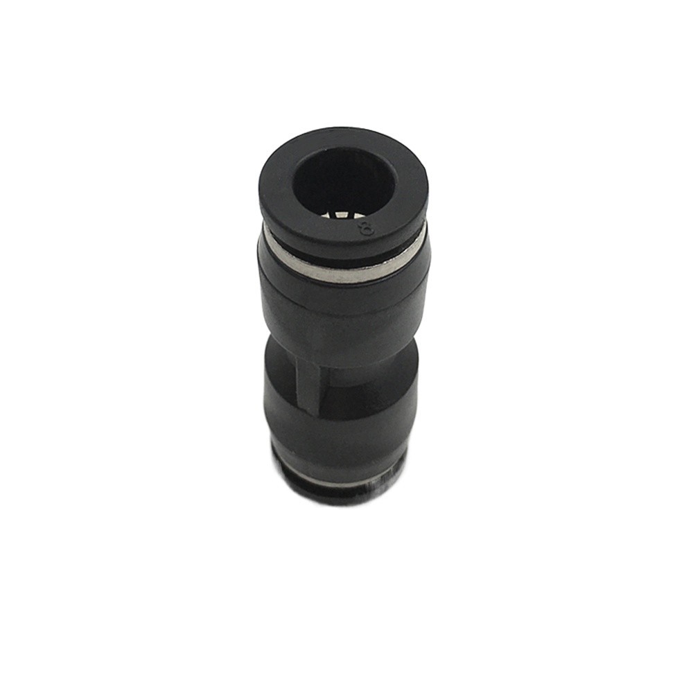 Pneumatic black fast plug PU-4 6 8 10 12 14 16 straight-through pipe ...