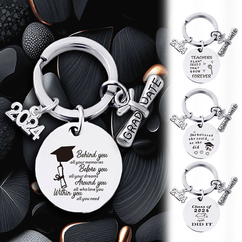 2024 Graduation Ceremony Key Chain Graduation Certificate Graduation ...