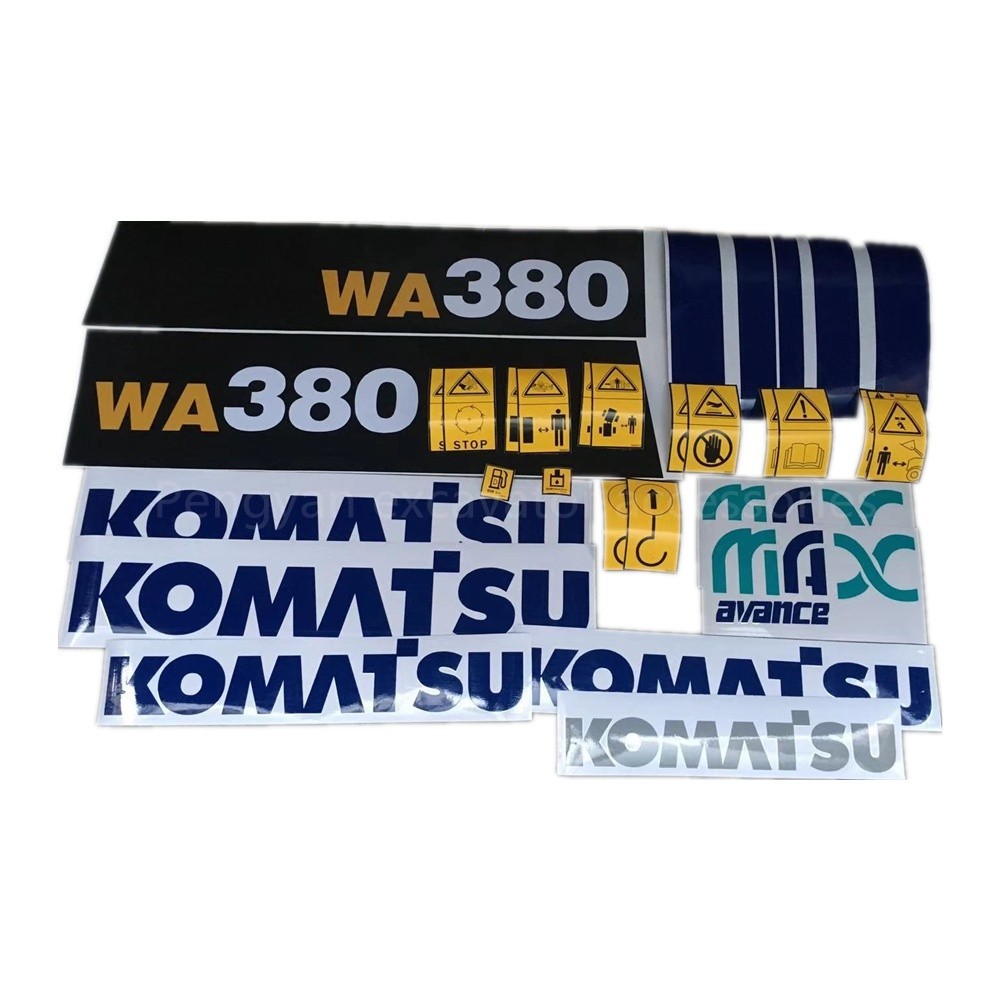 Mga sticker mga bahagi paglagay para sa Komatsu WA380/320/360/470-3/500 ...