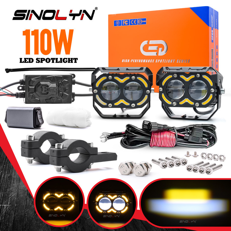 Sinolyn Bi LED Mini Driving Light MDL With Blinker Auxiliary Lights Fog ...