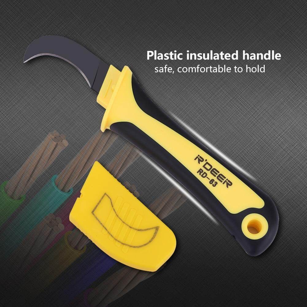 【Ready stock】Stainless Steel Blade Insulation Handle Wire Stripping K ...
