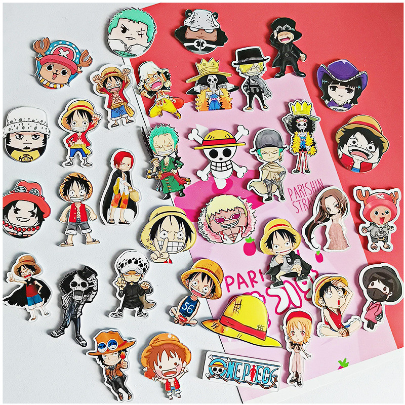 Japanese Anime Badge One Piece Badge Luffy Chopper Double Layer Acrylic ...