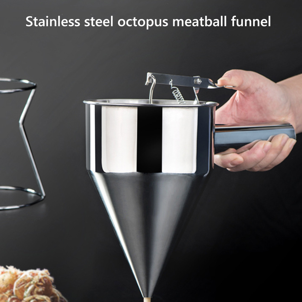 SuperLegend Stainless Steel Batter Funnel Octopus Ball Funnel for ...