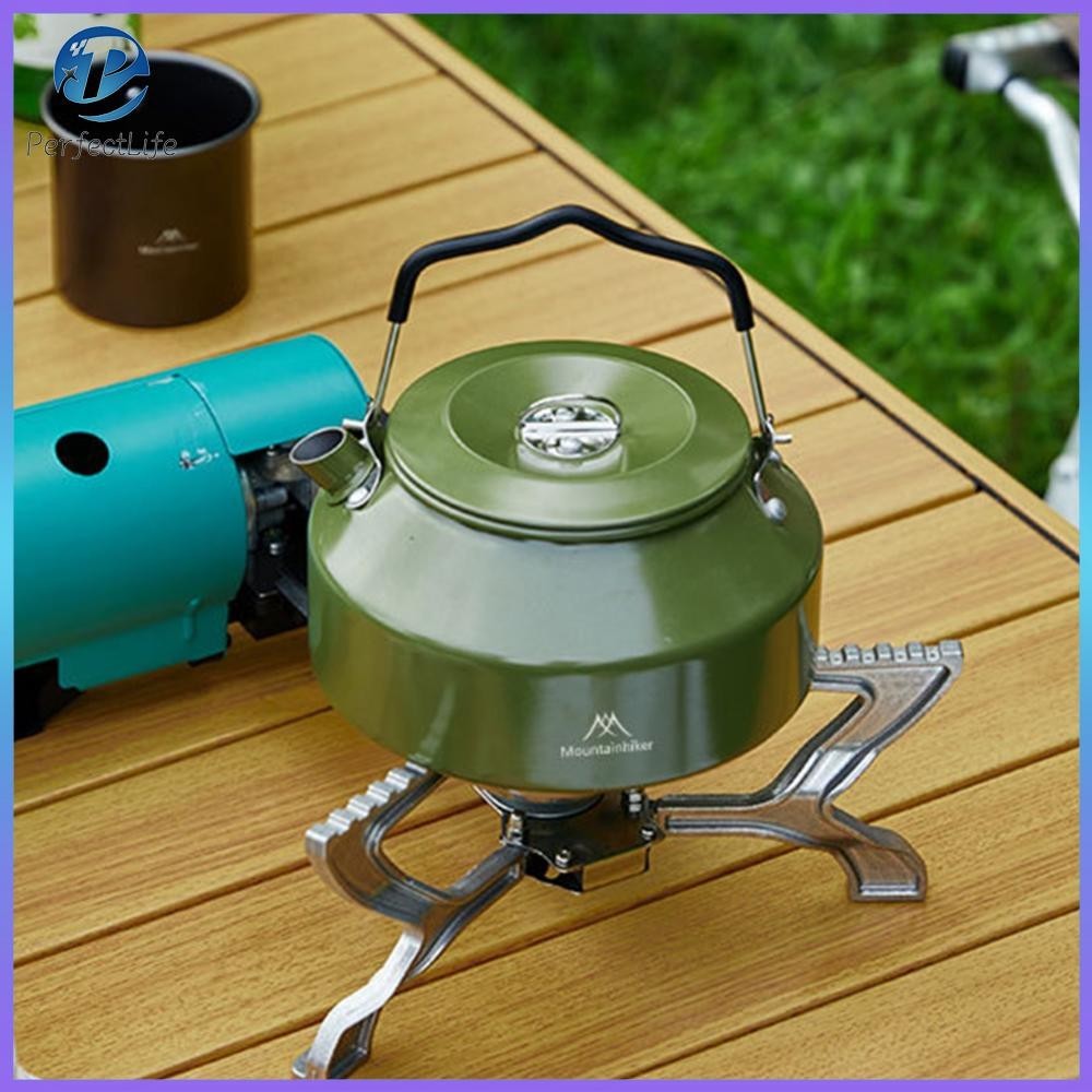 1.4L Portable Camping Kettle Hiking Cookware Utensils Outdoor ...