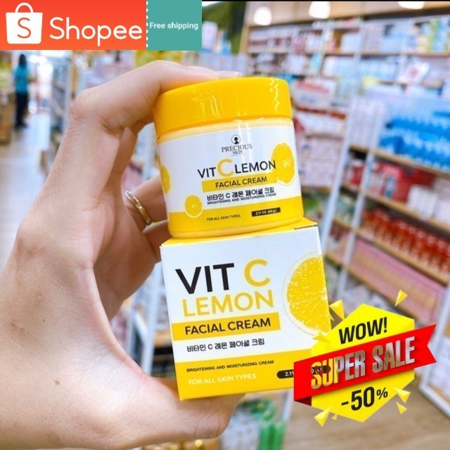 Original Vit C Lemon Facial Cream 60g From Thailand | Shopee Philippines