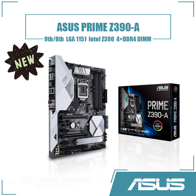 ASUS PRIME Z390-A Motherboard Socket LGA 1151 4xDDR4 DIMM Using Intel ...