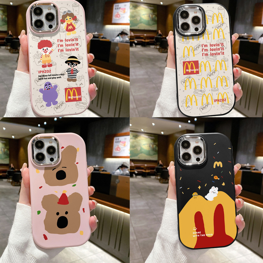 Softcase silicone soft case casing procamera McDonald's Straight Cube Soft Case for Realme C67 ...