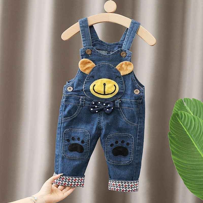 Children's Denim Overalls 2024 Korean Version Western Style Kids ...