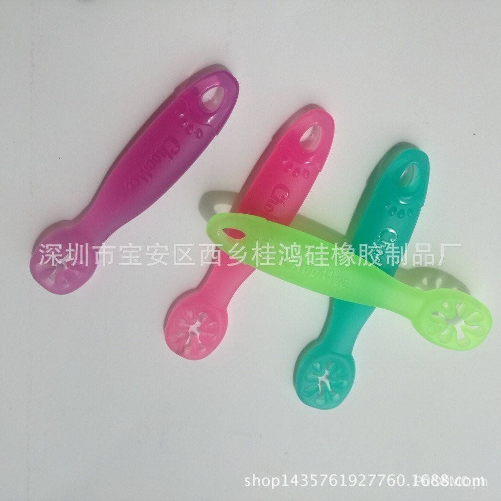 choomeeSilicon baby spoon Rice Cereal Yogurt Dedicated Spoon Baby ...