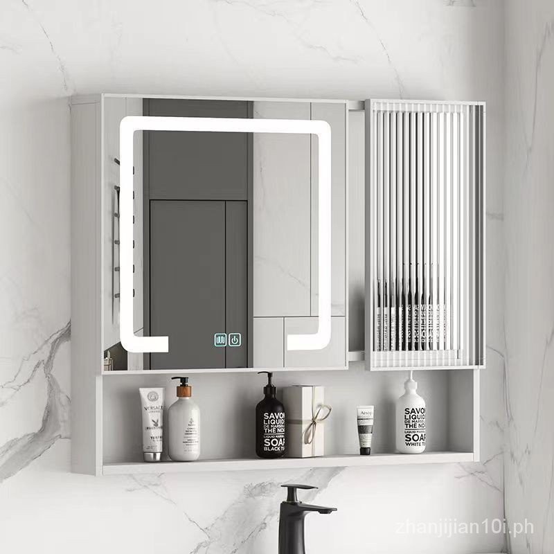 Alumimum Wall-Mounted Bathroom Integrated Mirror Cabinet Combination ...