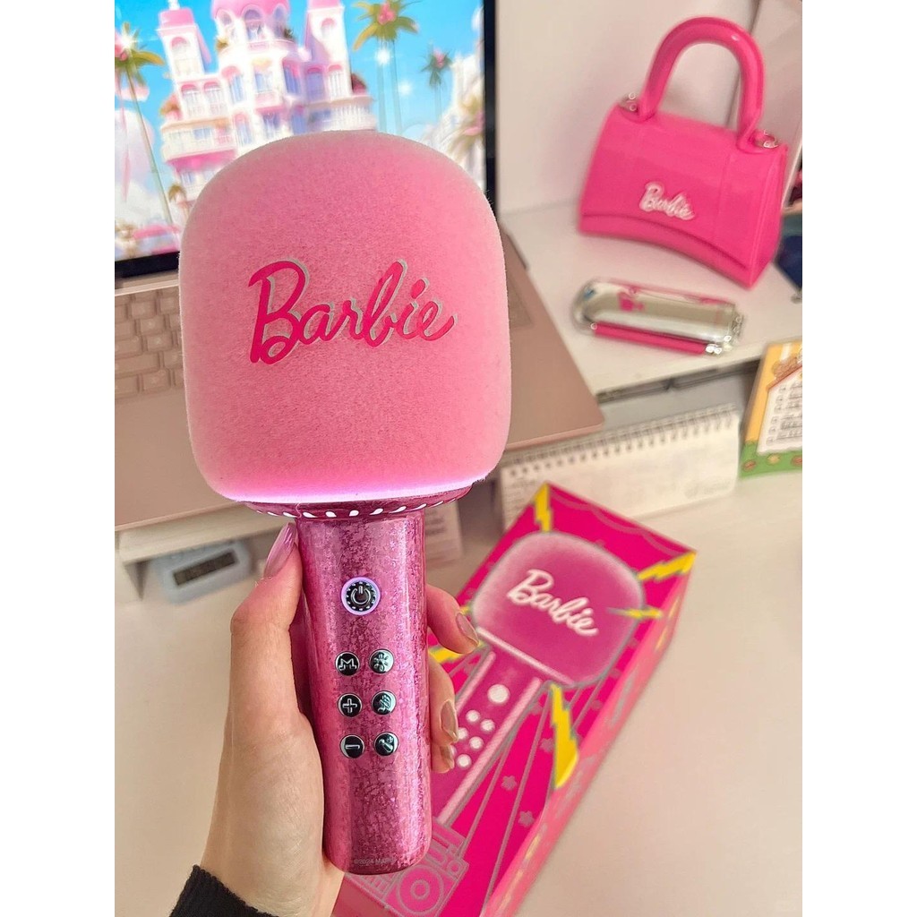 Barbie X1 Wireless Bluetooth Microphone Speaker 2-in-1 Family Karaoke ...