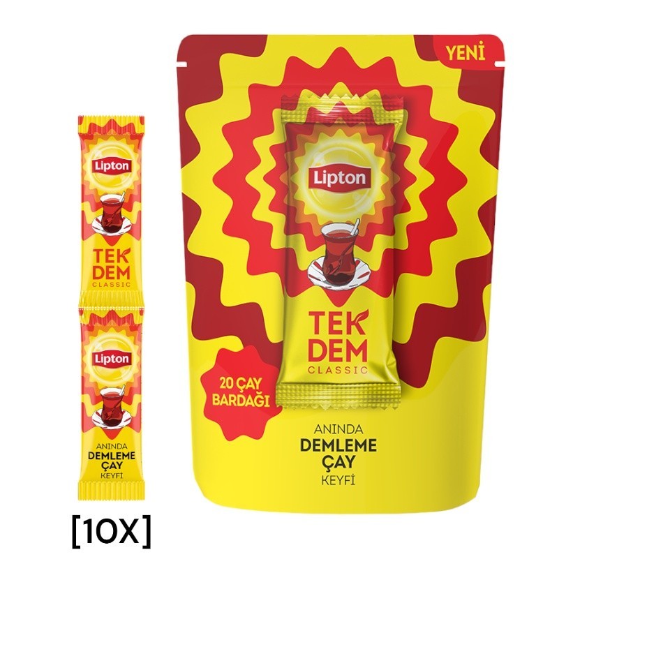 Lipton Instant One Brew Classic Yellow Label Black Tea 19g (20 sachet x ...