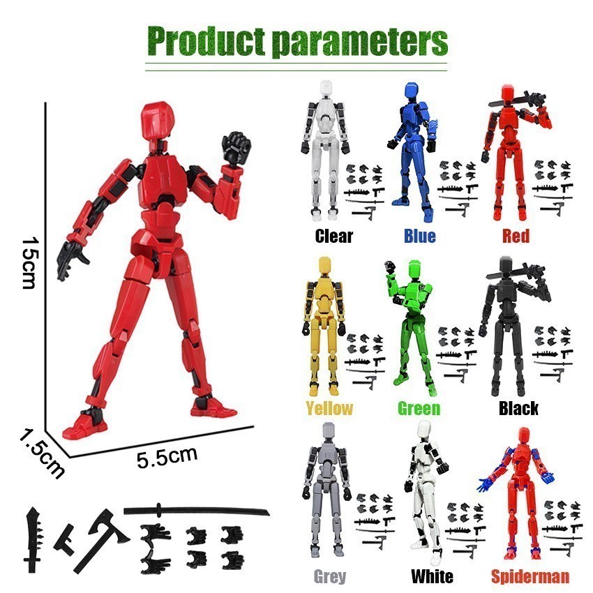 【SuperSales】 Multi Articulated Action Figures 3D Printed Robot Multi ...