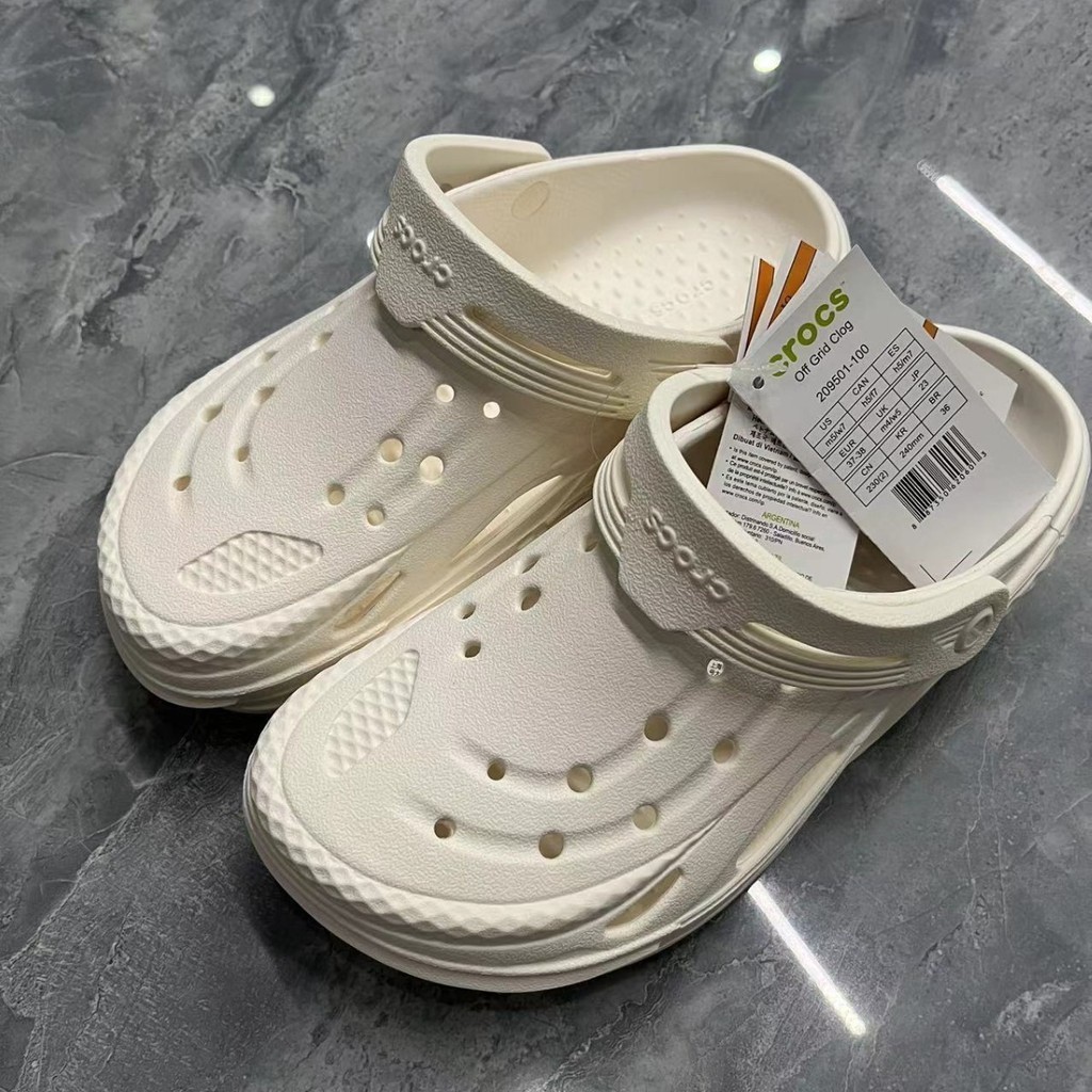 Crocs New Sandals Beach Shoes Wave Hole Shoes Closed Toe Unisex Shoes ...