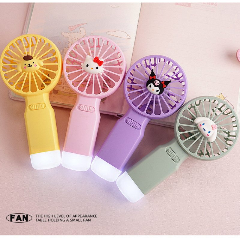 Sanrio Family Series 8828 Handheld Fan Kuromi Hello Kitty Cinnamonroll ...