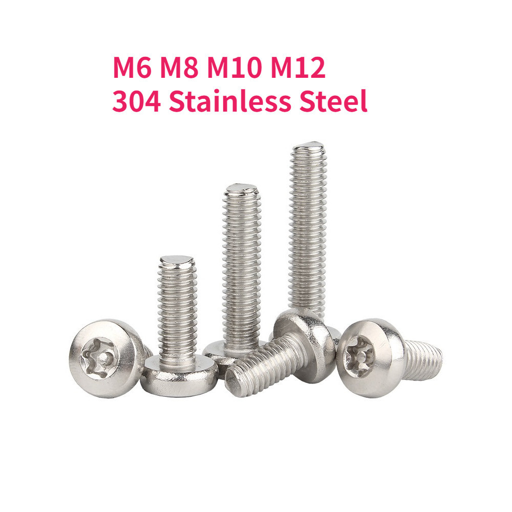 M6 M8 M10 M12 304 A2-70 Stainless Steel Six Lobe Torx Button Round Head ...