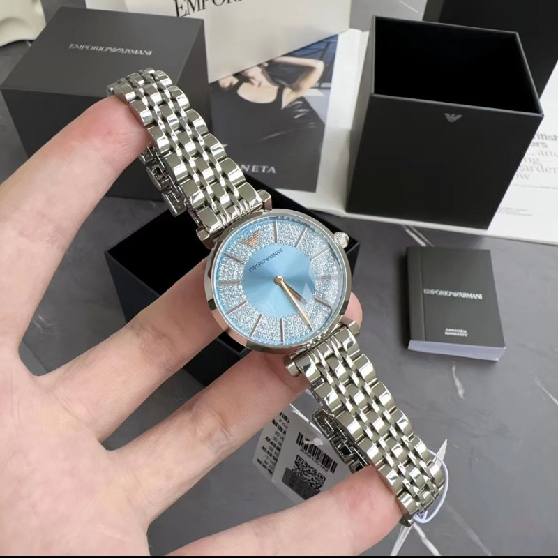 Armani Summer Blue Gypsophila Series Ladies Watch Armani Fashion Women ...