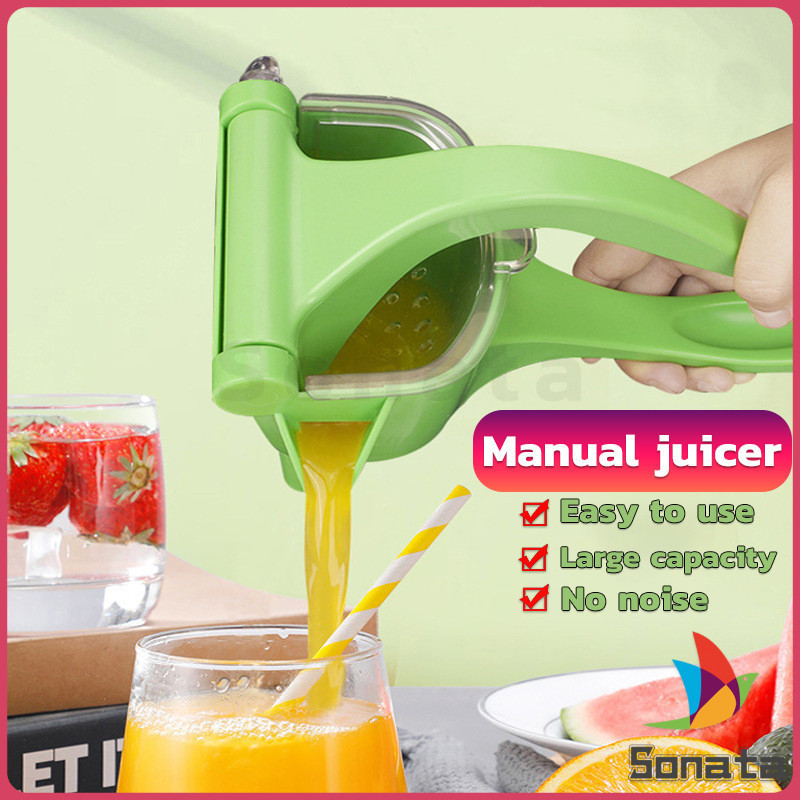 Plastic Green Manual Fruit Hand Press Citrus Extractor Machine Manual ...