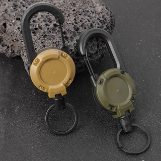 Anti-theft Metal Easy-to-pull Buckle Rope Elastic Keychain Sporty ...