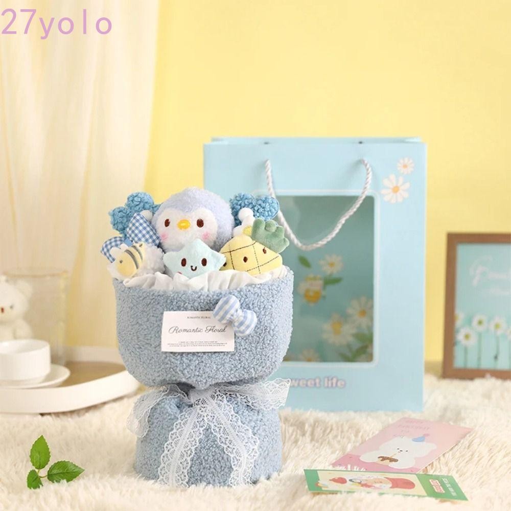 YOLO Penguin Plush Doll Bouquet, Penguin Bear Cartoon Plush Flower ...