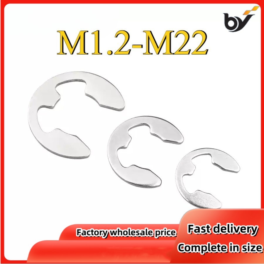 304 Stainless Steel Retaining Circlip / E-Clip M1.2/M1.5-M22 (BY-DM-w ...