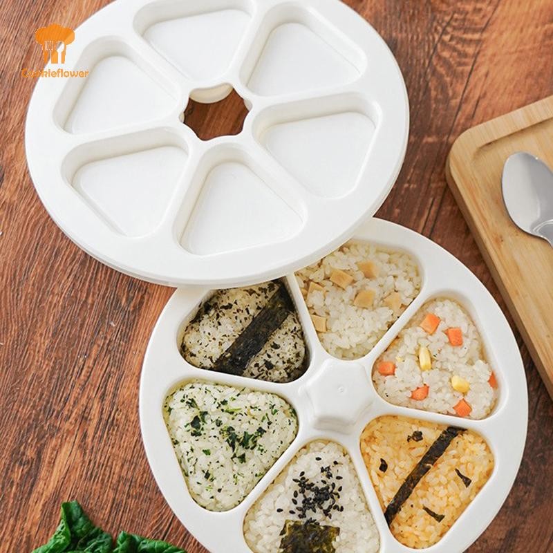 CKFR DIY Sushi Mold Lunch Triangle Rice Ball Lunch Box Onion Rice Ball ...