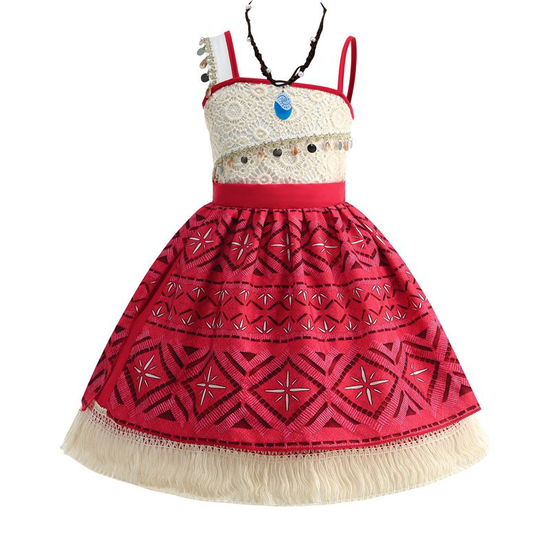 Moana Ocean Adventure Cosplay Dress Kid Princess Vaiana Clothing ...