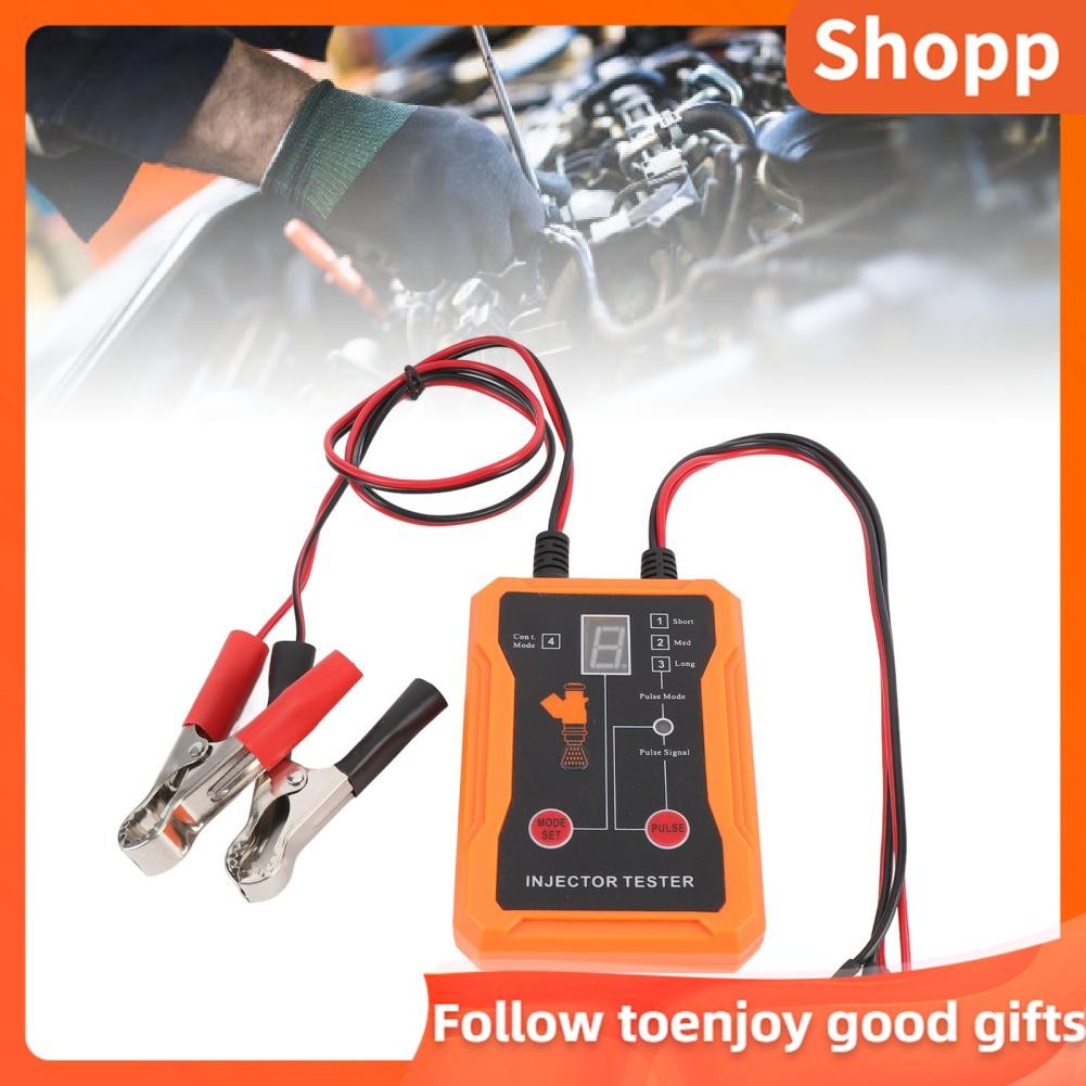 Shopp Fuel Injector Tester Car 12V 4 Pulse Modes LED Display Effective ...