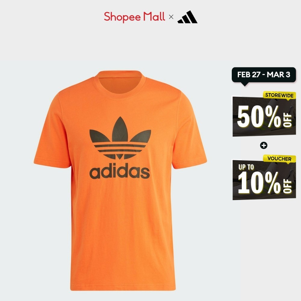 adidas Lifestyle Adicolor Classics Trefoil Tee Men Orange II5758 ...