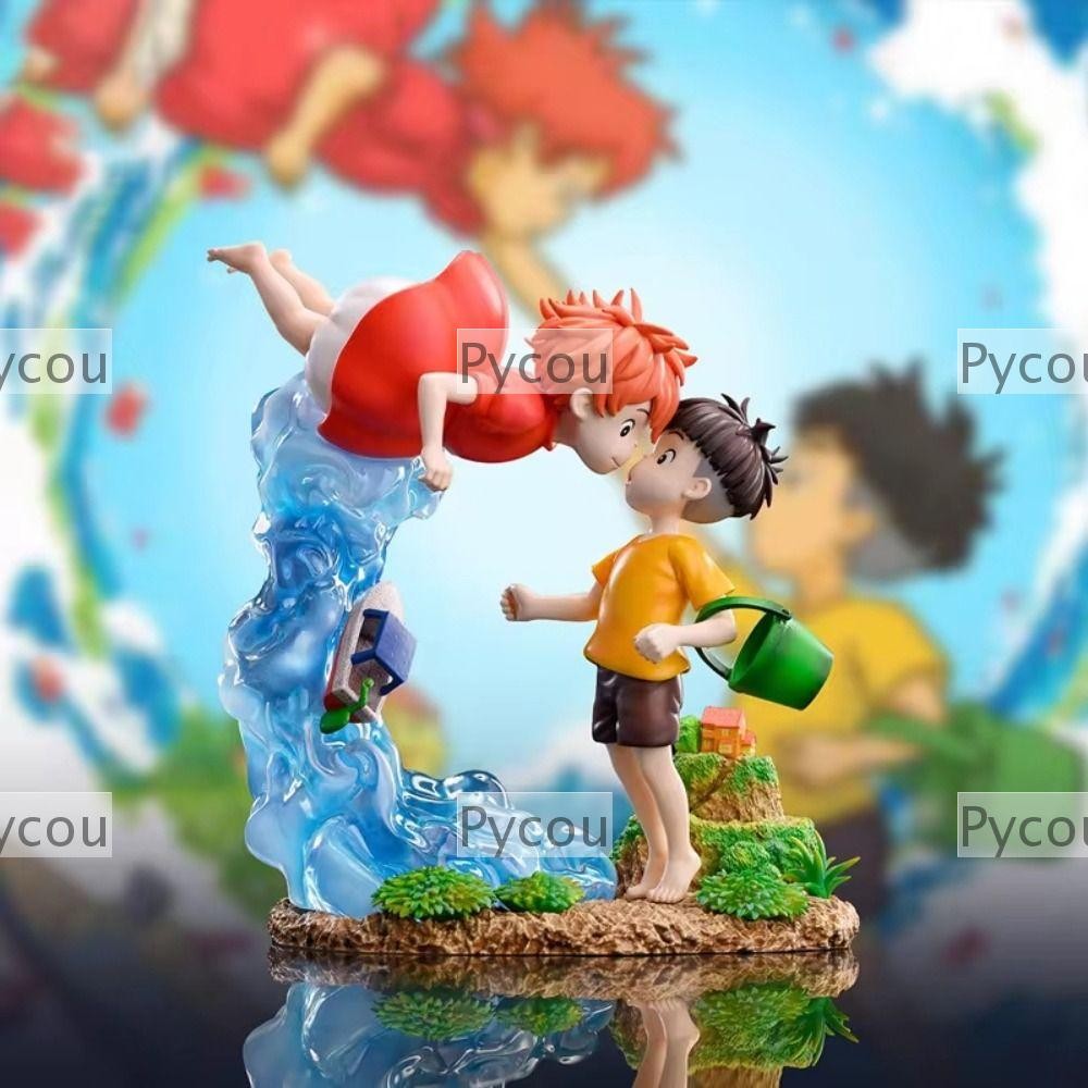 PYCOU Ponyo on The Cliff Figure, Collection PVC Ponyo Sousky Seagal ...
