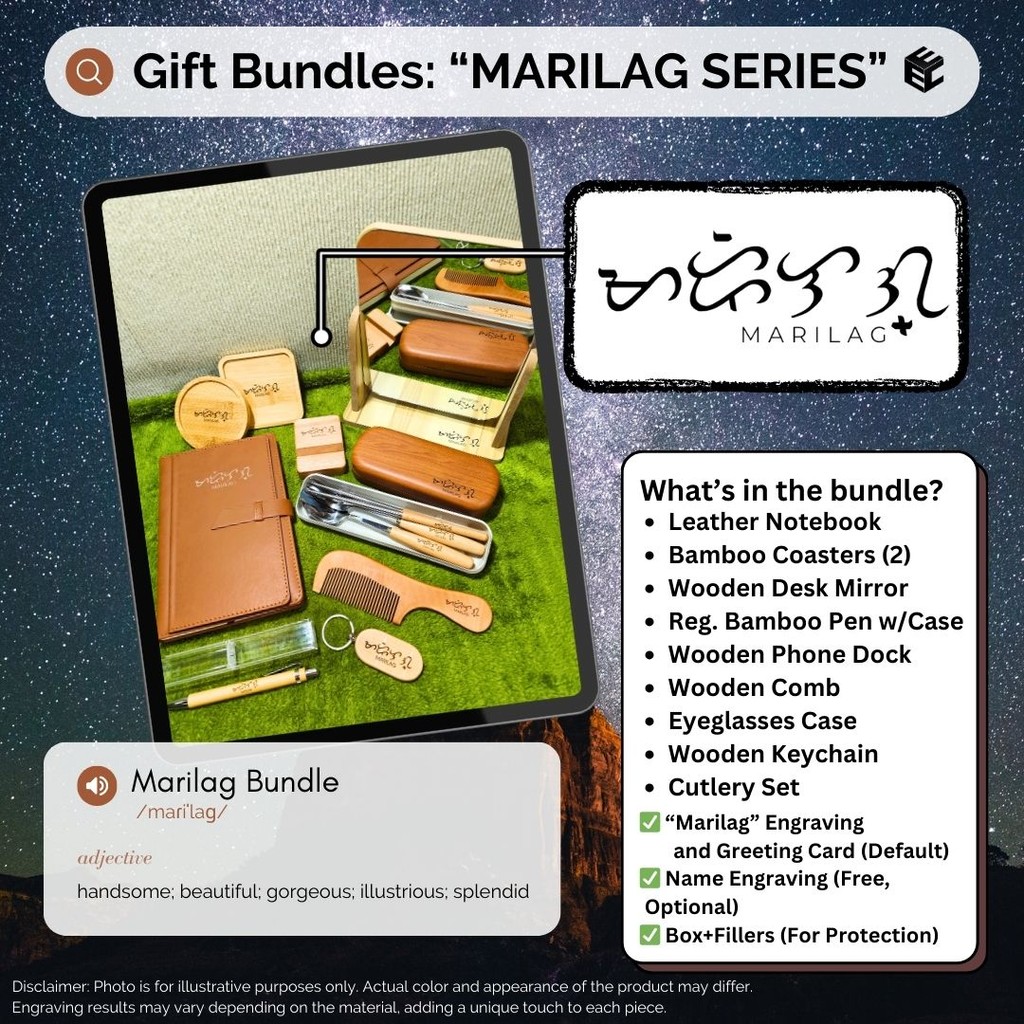 MARILAG Gift Bundle — Personalized Laser-Engraved Souvenir with Free ...