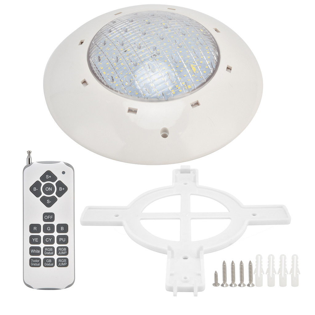 IP68 Waterproof LED Swimming Pool Light Colorful RGB Wall Mounted Underwater Light with Remote ...