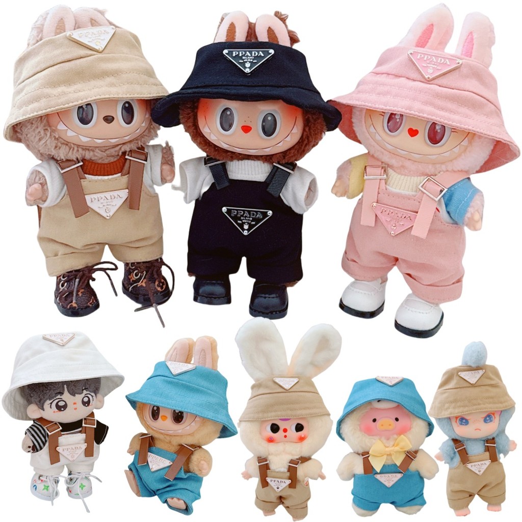 labubu V1V2Suspender Pants Bucket Hat ozai/lulu Pig Baby Clothes Baby ...