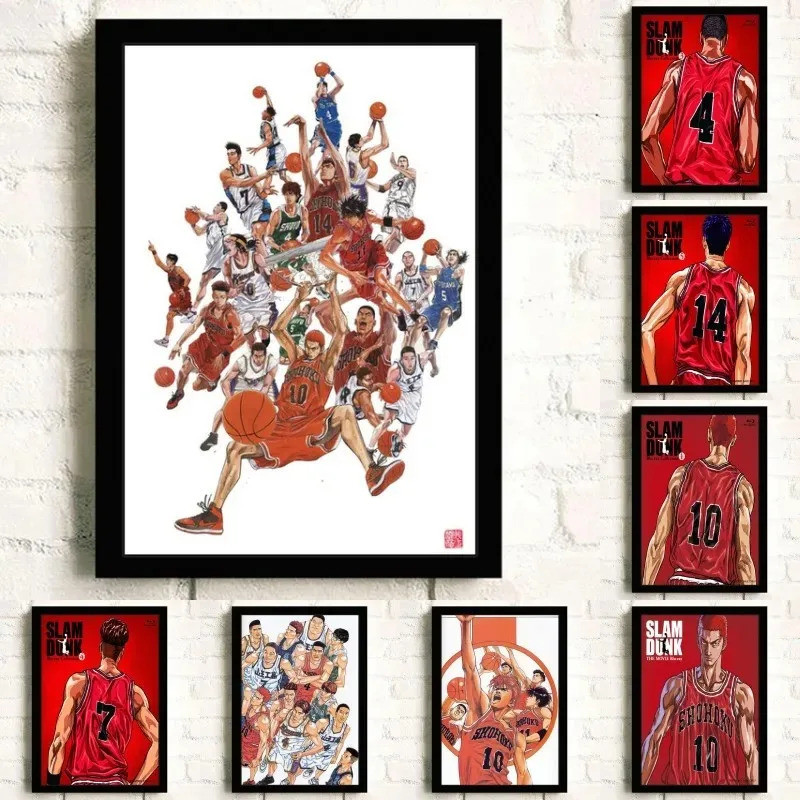 Slam Dunk Anime Quality HD Reying Movie HomeSlam Dunk Art Decor Room ...