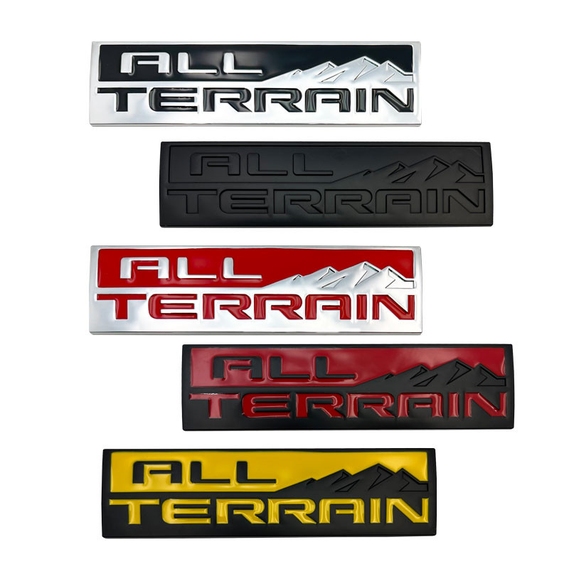 3D Metal ALL TERRAIN Emblem Decoration Rear Trunk stickers For ...