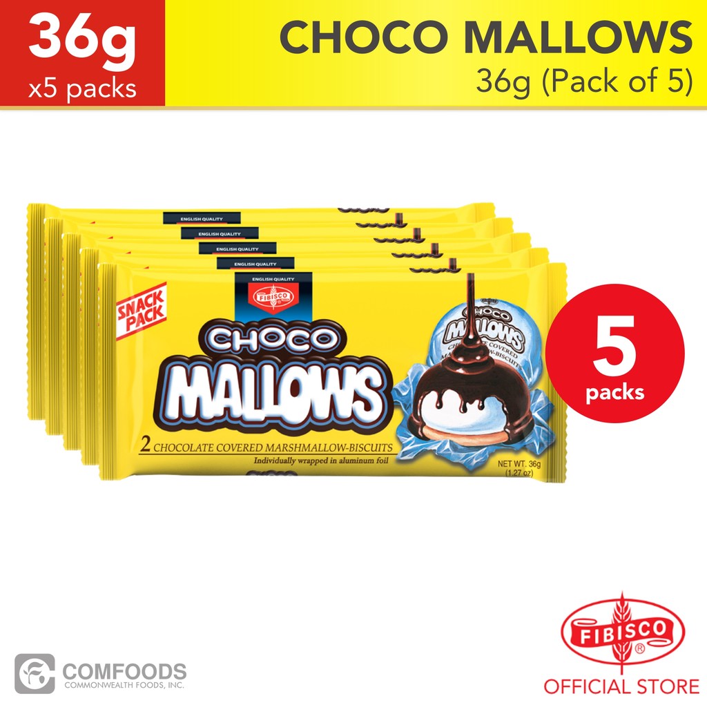 FIBISCO Choco Mallows Snack Pack 36g | Shopee Philippines
