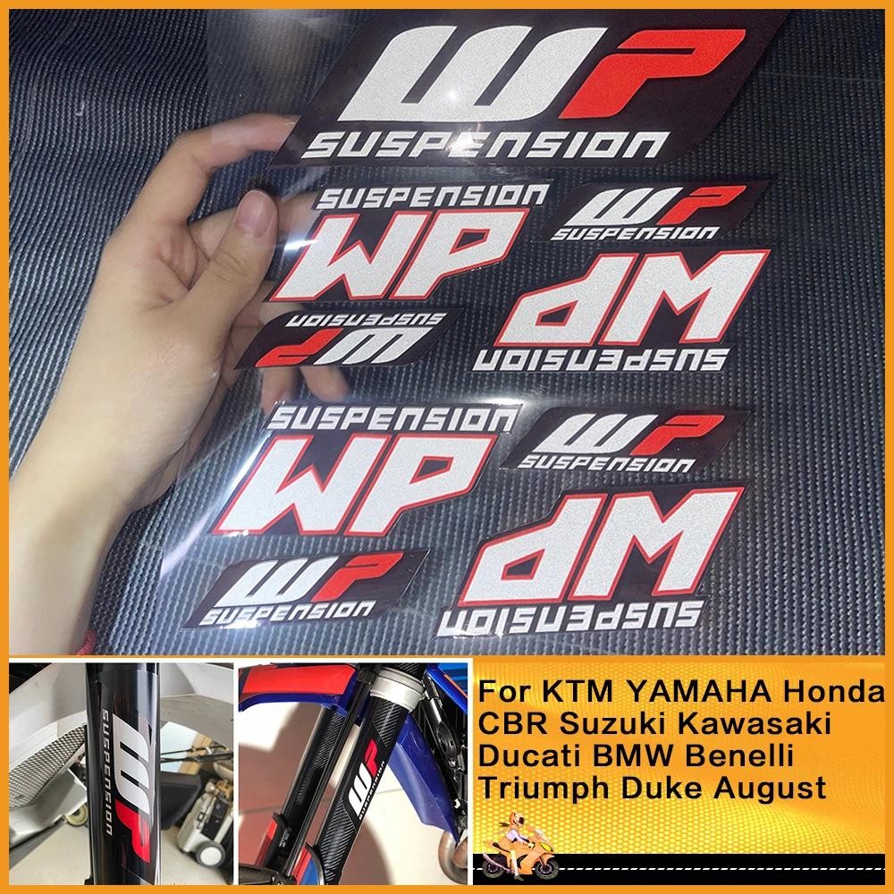 Reflective WP Fork Stickers Suspension Shocker Damper Motorcycle Decal ...