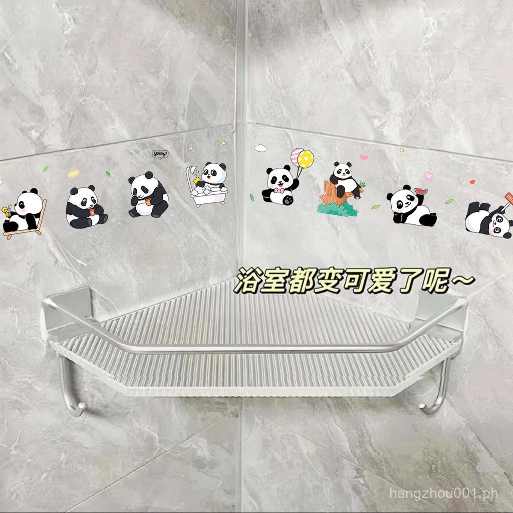 Cartoon Cute Panda Stickers Small Random Stickers Bathroom Toilet ...