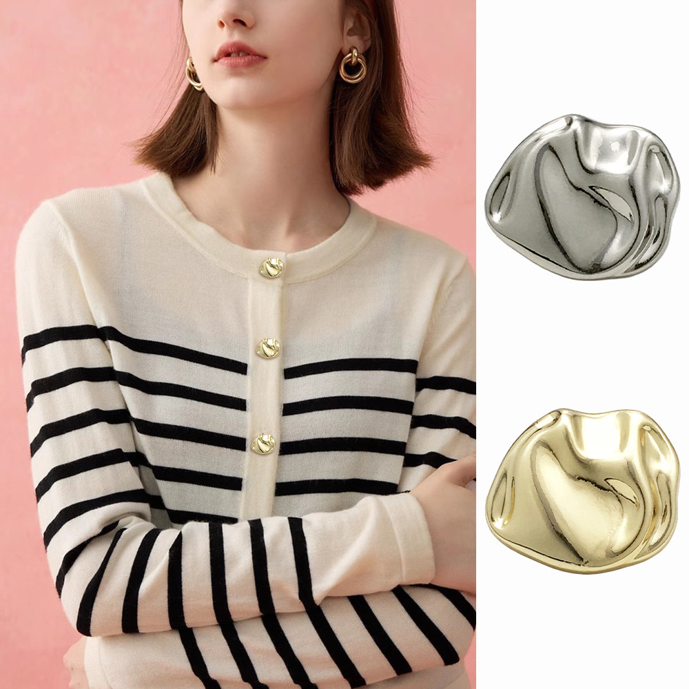 Unique Irregular-Shaped Metal Buttons with Antique Finish | Multi-Size ...