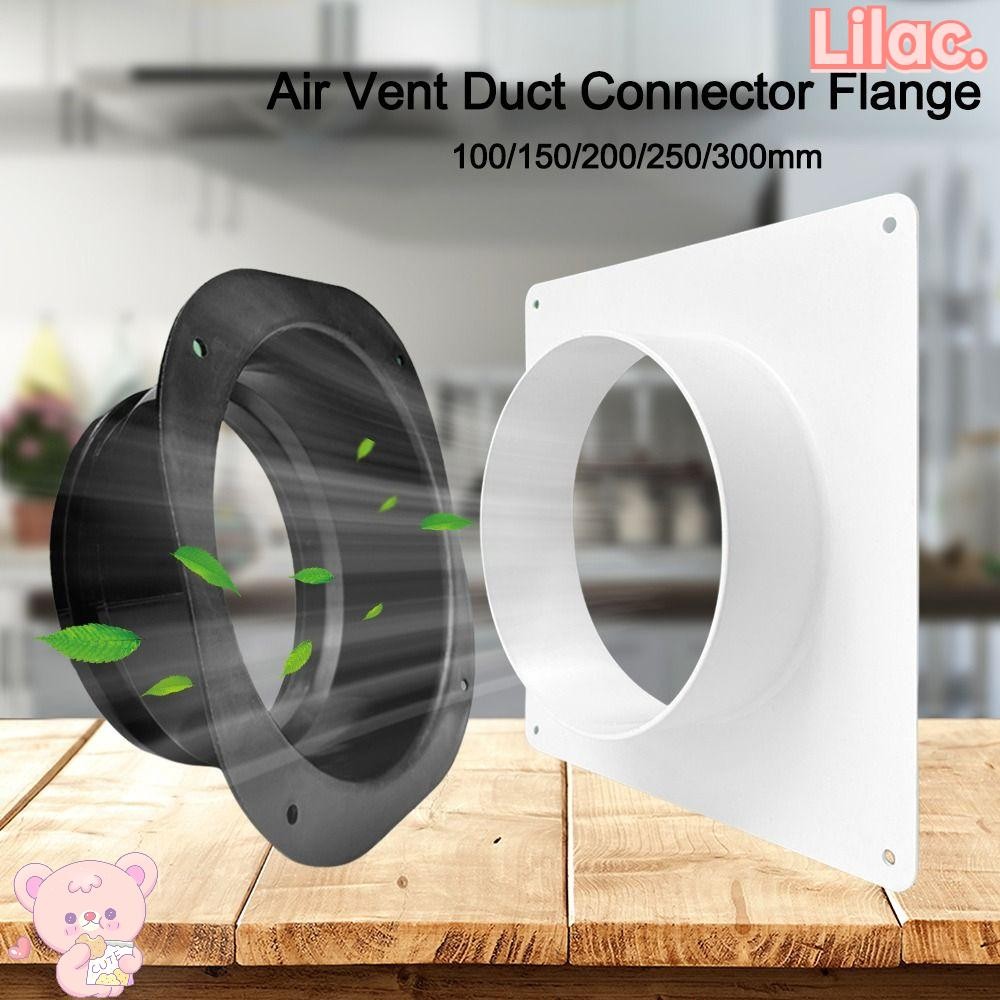 LILAC Vent Pipe Adapter Flange Connector, Wall-mounted Plastic Square ...