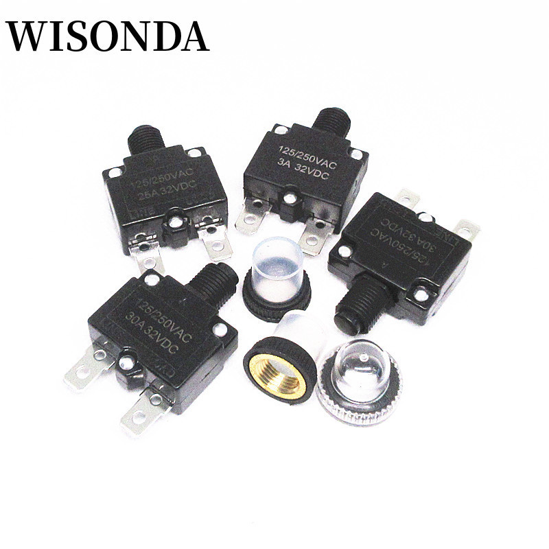 1PCS Circuit Breaker 3A,4A,5A,6A ,7A,8A,10A,15A,20A Thermal Switch ...