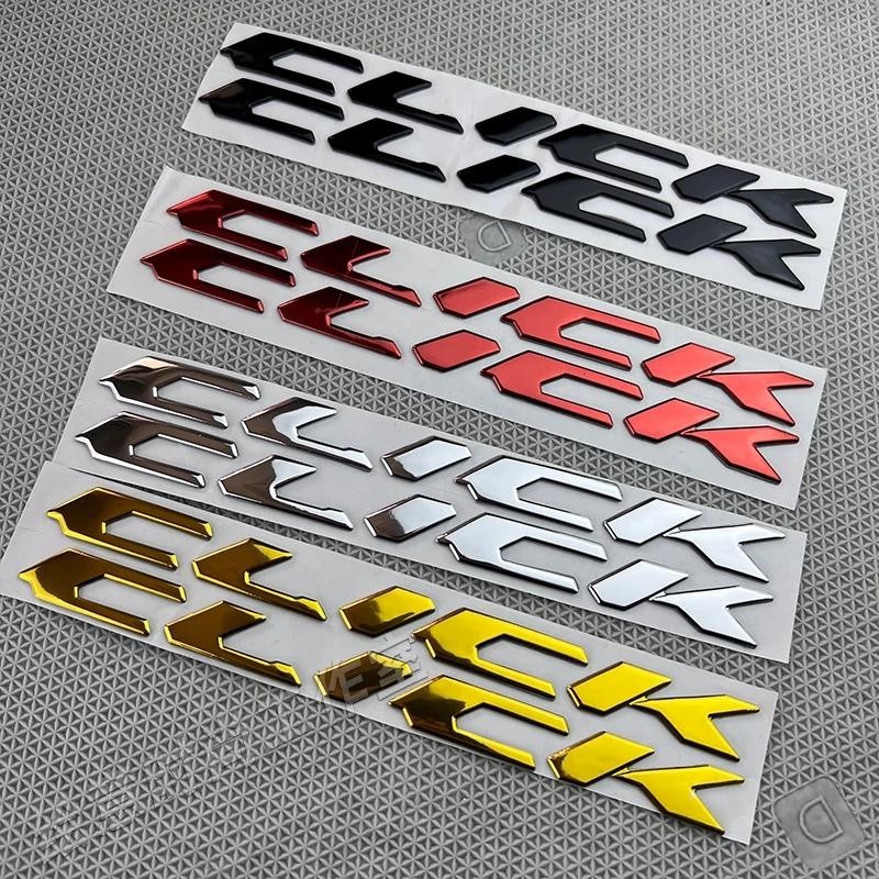 Soft Plastic CLICK Motorcycle Logo Emblem Sticker for HONDA CLICK 125i ...