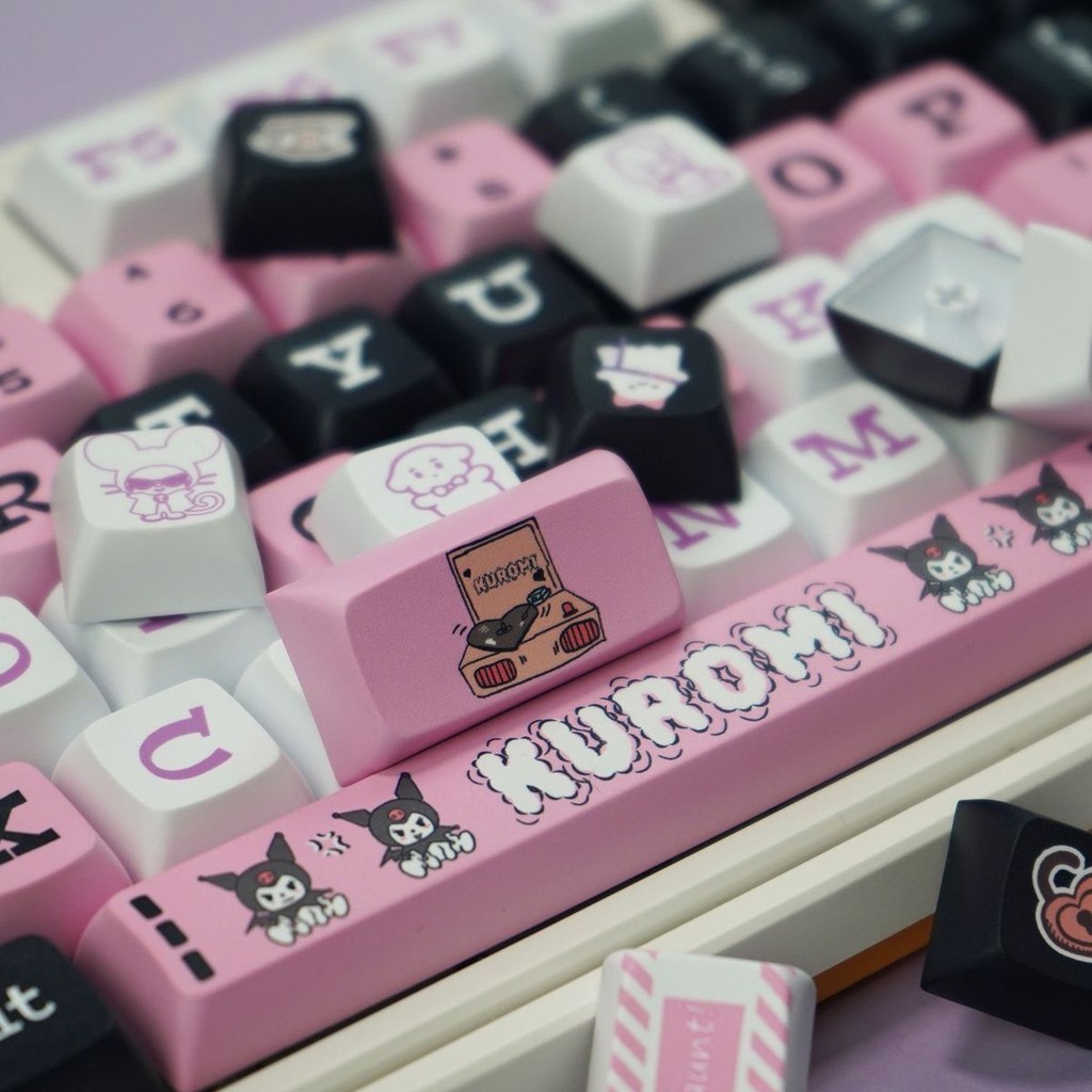 127 Keys Sanrio Kuromi Keycaps XDA Profile PBT Dye Sublimation Craft ...