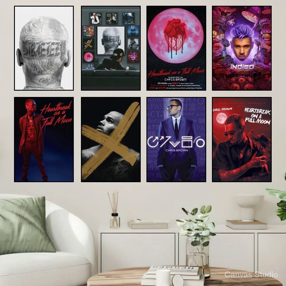 Chris Brown Rapper Breezy Poster Prints Wall Painting Bedroom Living ...